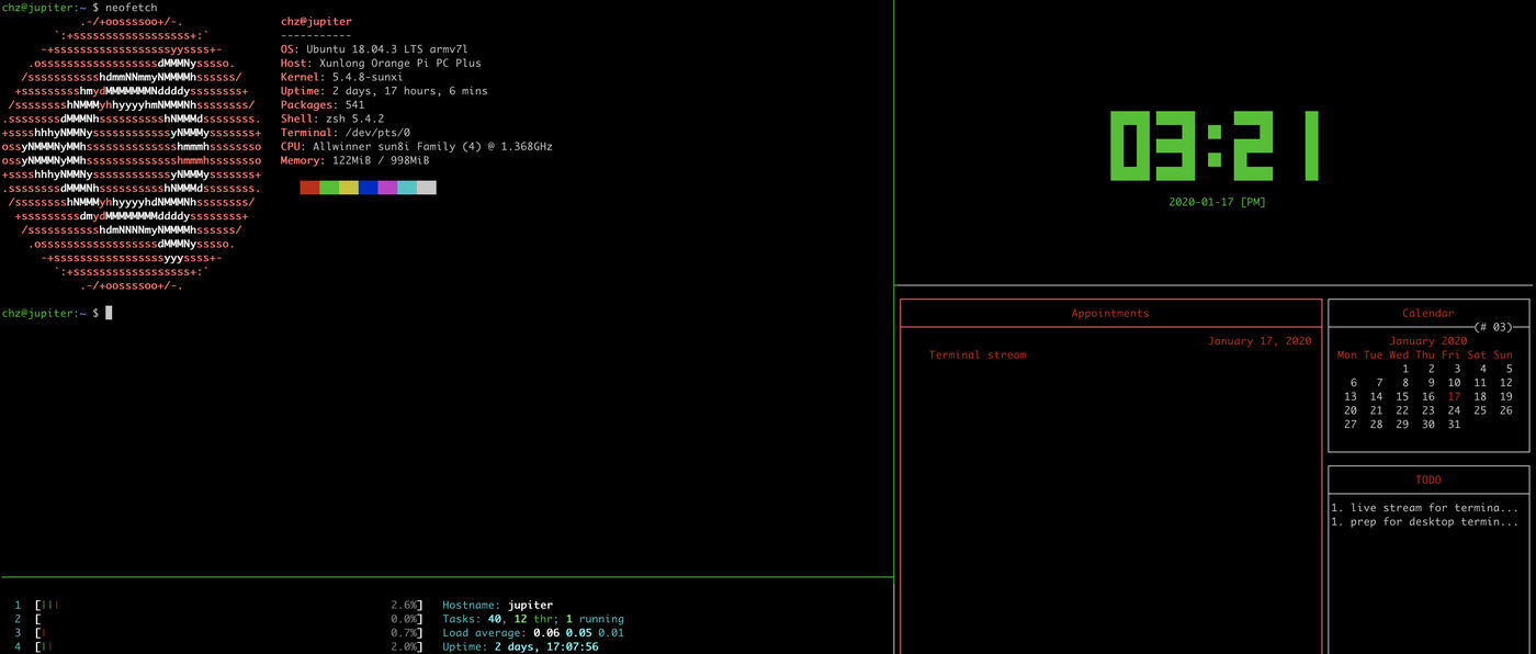 LINUX Unplugged - Blog - Build your own desktop in the terminal